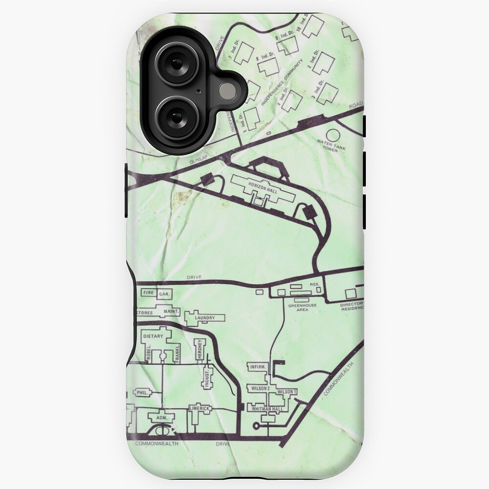 "Vintage Pennhurst Asylum Map" Sticker for Sale by AlienPharaoh | Redbubble