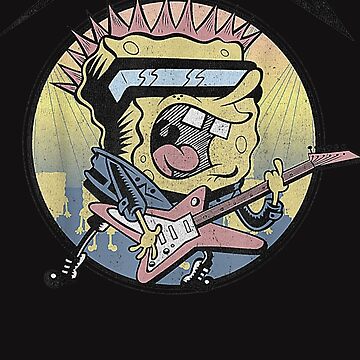 "SpongeBob SquarePants Heavy Metal Rock E" Sticker for Sale by ...