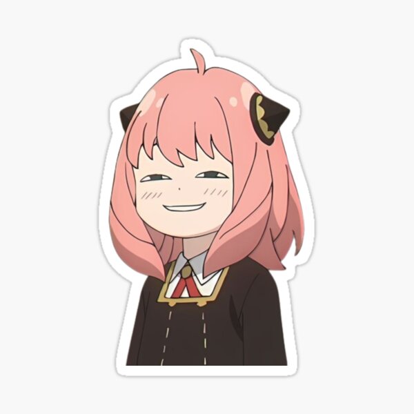 "Anya Forger " Sticker for Sale by nerdy-merch | Redbubble