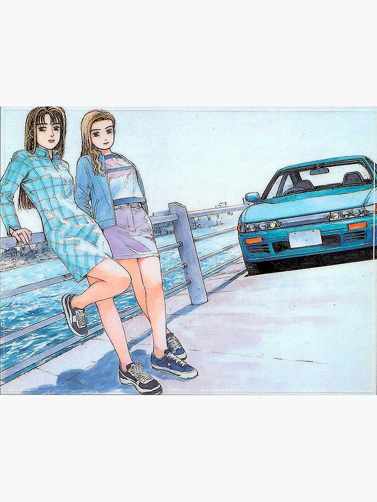 "Mako & Sayuki Initial D" Sticker for Sale by godtiermeme | Redbubble