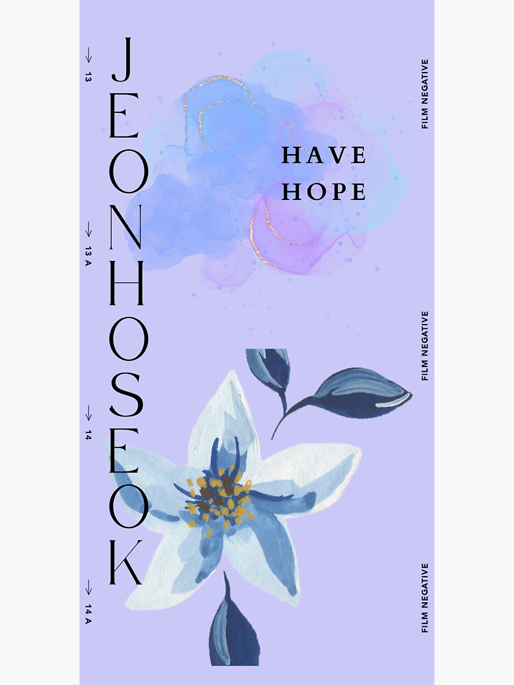 "Jhope aesthetic sticker with simple motivation" Sticker for Sale by ...