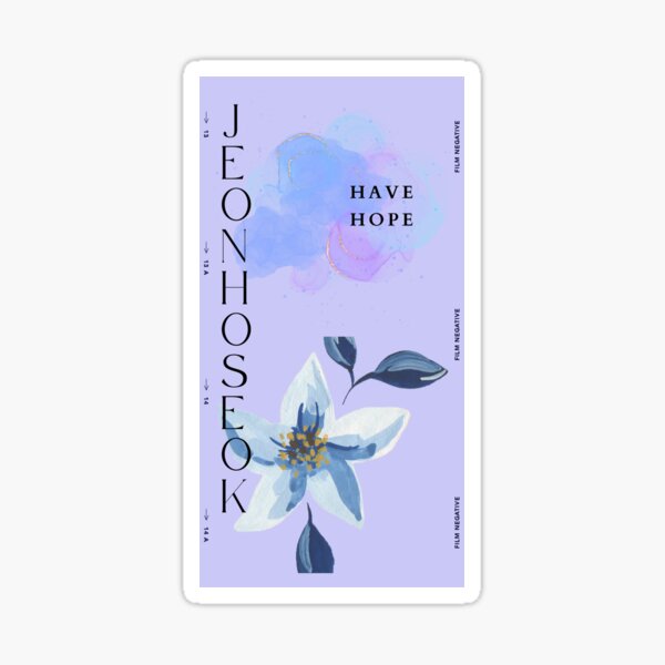 "Jhope aesthetic sticker with simple motivation" Sticker for Sale by ...