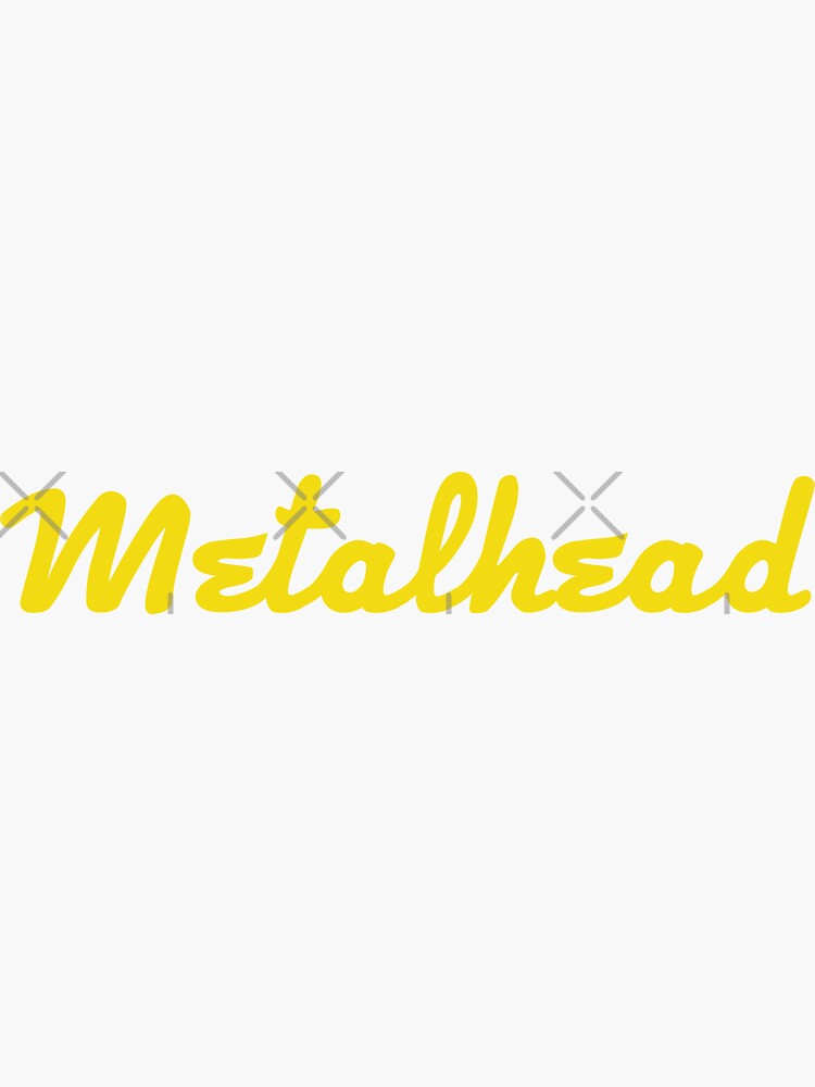 "Metalhead" Sticker for Sale by HighStakes | Redbubble