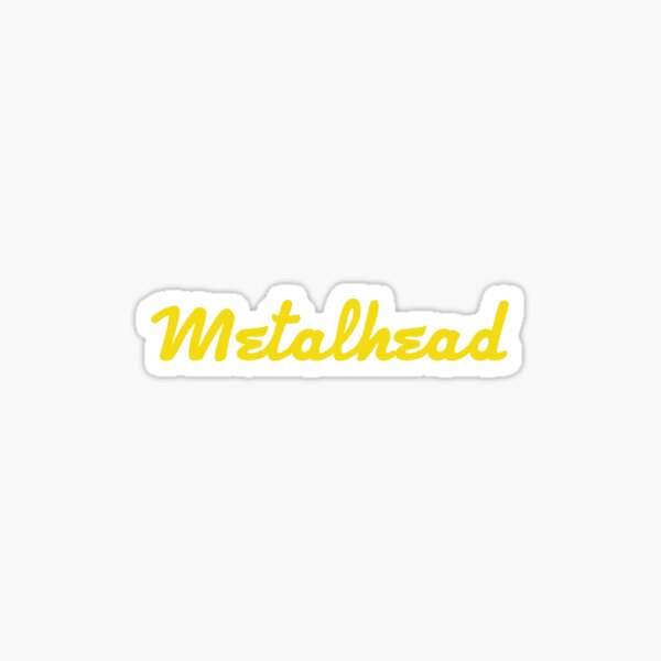 "Metalhead" Sticker for Sale by HighStakes | Redbubble