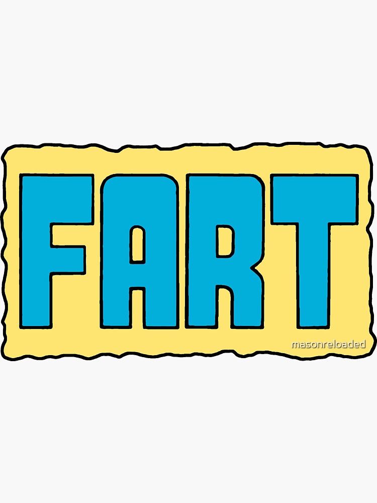 "Fart Bubble Tee" Sticker for Sale by masonreloaded | Redbubble