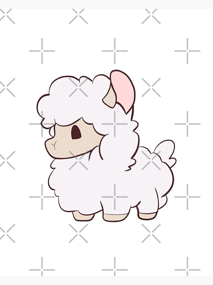 "Cute Chibi Alpaca" Poster for Sale by AlyCatDigital | Redbubble