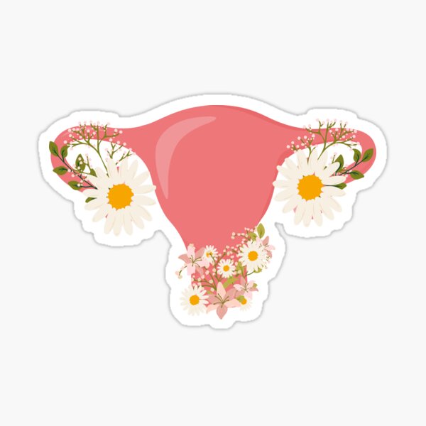 "Floral Uterus" Sticker for Sale by PawAesthetic | Redbubble
