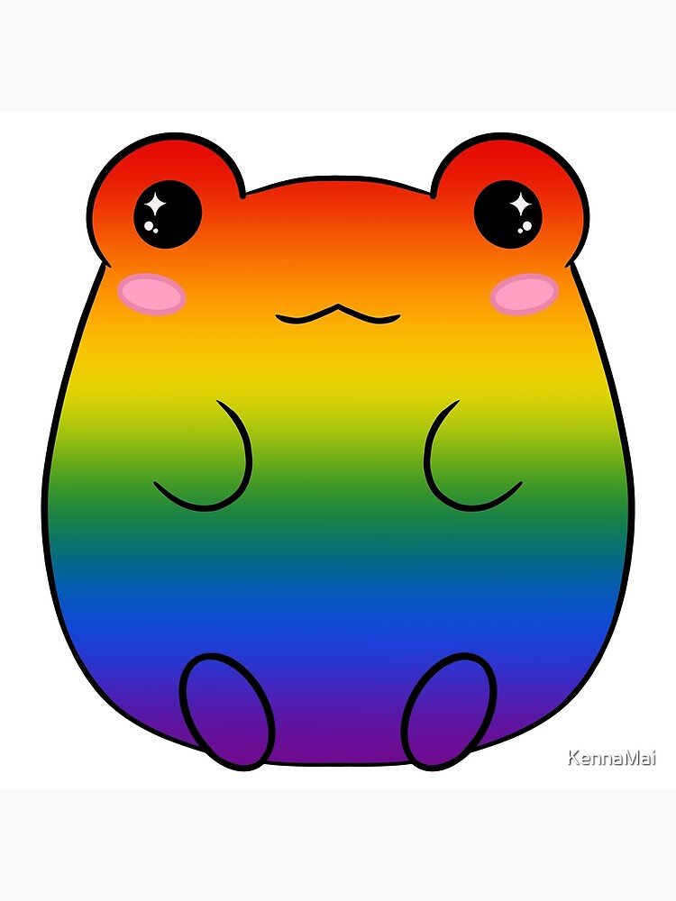 "pride frog" Poster for Sale by KennaMai | Redbubble