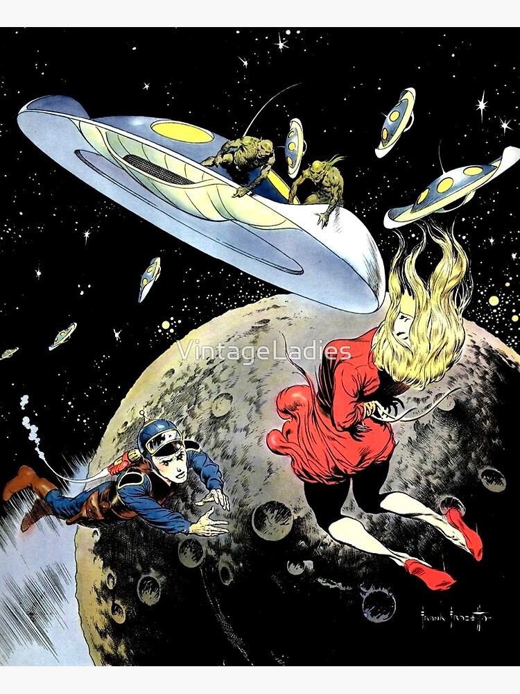 "Space by Frank Frazetta" Poster for Sale by VintageLadies | Redbubble