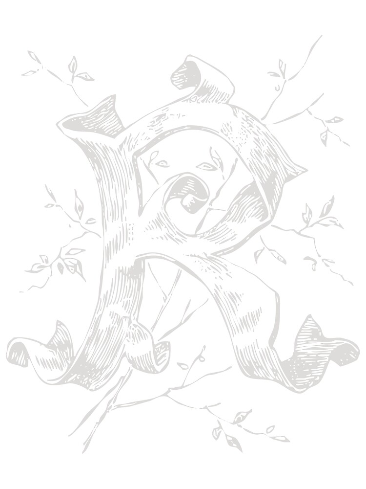 "Antique Letter R Monogram [light]" Poster for Sale by silver6press ...