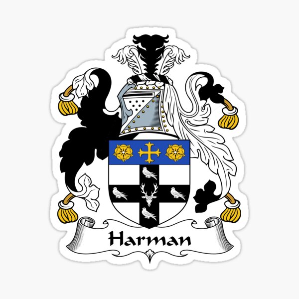 "Harman" Sticker by HaroldHeraldry | Redbubble