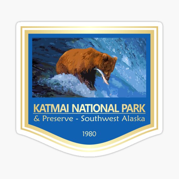 "Katmai National Park (PF) 2" Sticker for Sale by curranmorgan | Redbubble