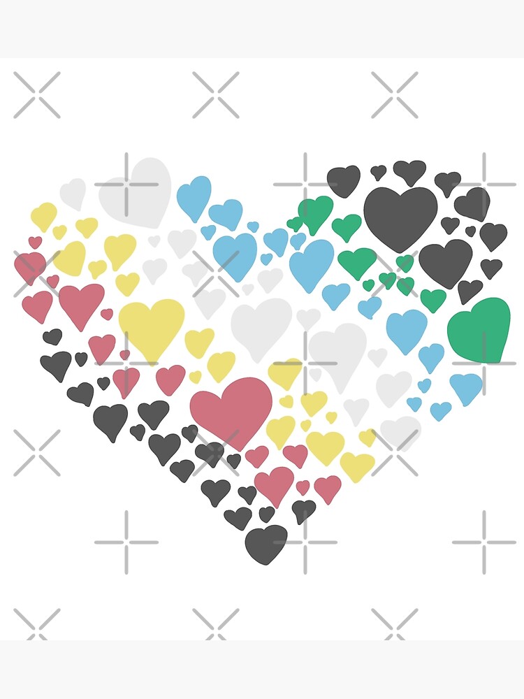 "Disability pride flag heart" Poster for Sale by Becky-Marie | Redbubble