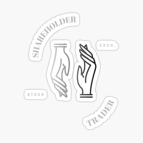 "Shareholder & Trader At Stock Exchange" Sticker for Sale by KonNTinTin ...