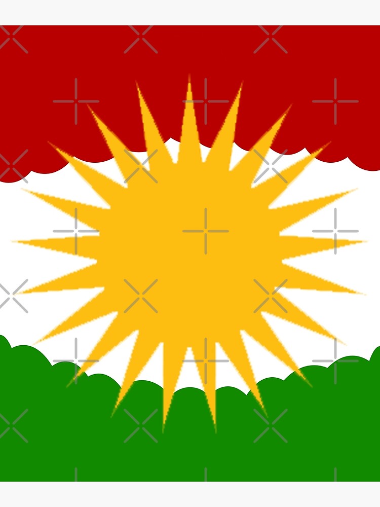 " KURDISTAN FLAG" Poster for Sale by KurdishShops | Redbubble
