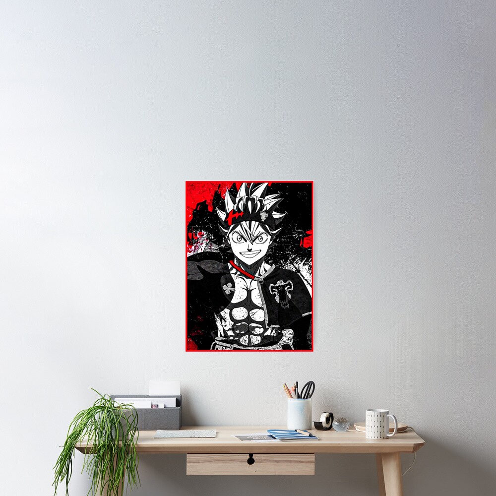 "Asta Black Clover, Anti Magic devil Black Bull" Poster for Sale by ...