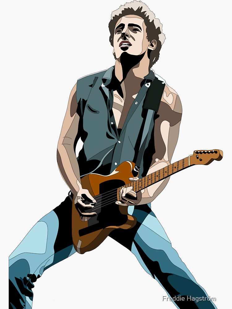 "The Boss" Sticker for Sale by Freddie Hagström | Redbubble