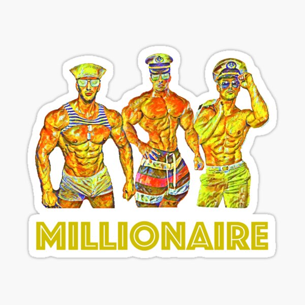 "MILLIONAIRE (Maritime Yellow Collection)" Sticker for Sale by ...