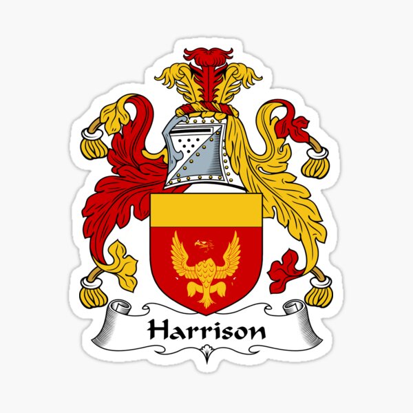 "Harrison" Sticker for Sale by HaroldHeraldry | Redbubble