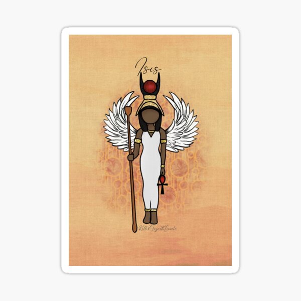 "Goddess Isis, Transcendant Mother" Sticker for Sale by kellimama ...
