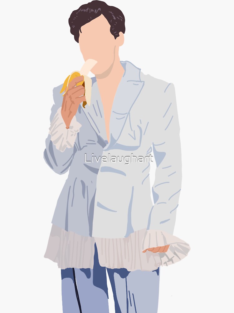 "Harry styles blue suit" Sticker for Sale by Livelaughart | Redbubble