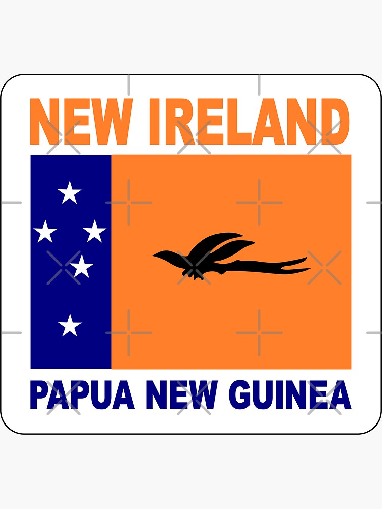 "Flag of PNG Flag New Ireland Province, Papua New Guinea" Sticker for ...