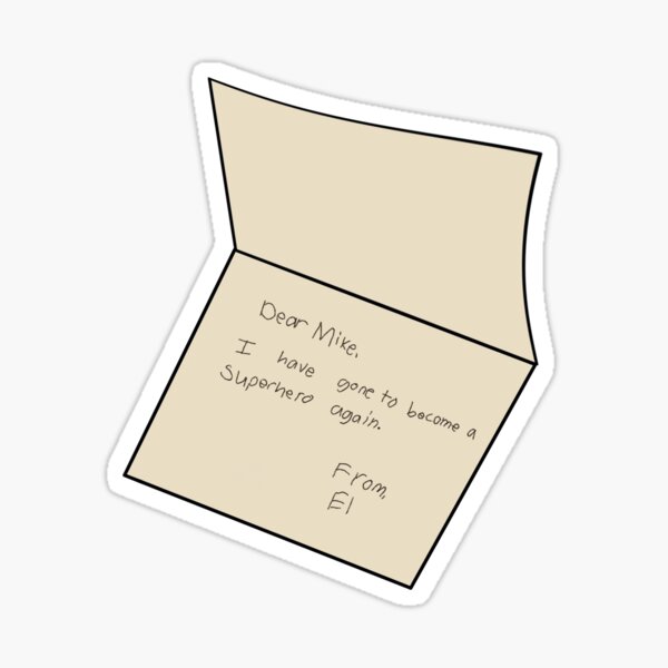 Sticker for Sale mit "Els Brief an Mike - Stranger Things" von tziggles ...