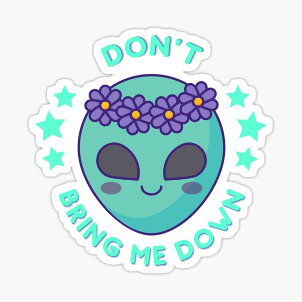 "Alien Flower Crown" Sticker for Sale by OliviaBeckett | Redbubble