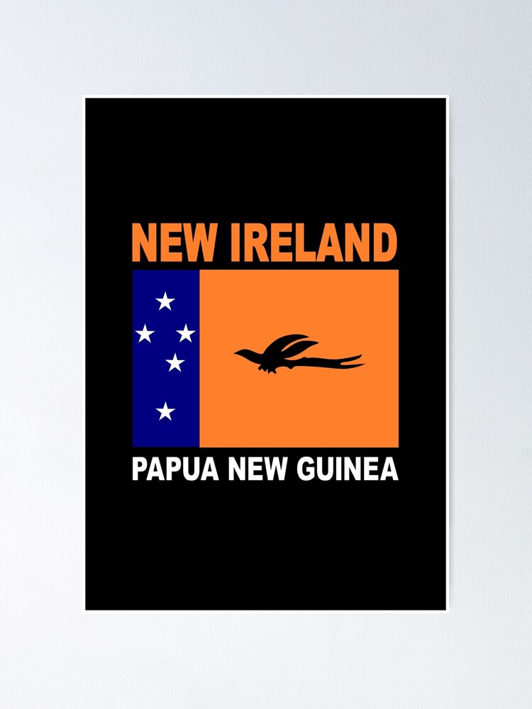 Póster «Bandera de PNG Bandera Provincia de Nueva Irlanda, Papua Nueva ...