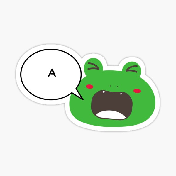 "Screaming froggy, little funny screaming frog." Sticker for Sale by T ...