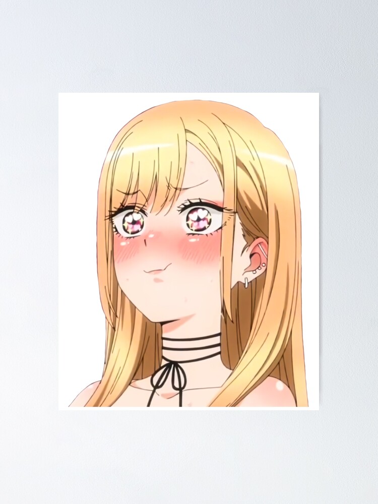 Blushing Chibi Marin Kitagawa Kawaii Smile Marin Poster For Sale By Saghanime Redbubble 