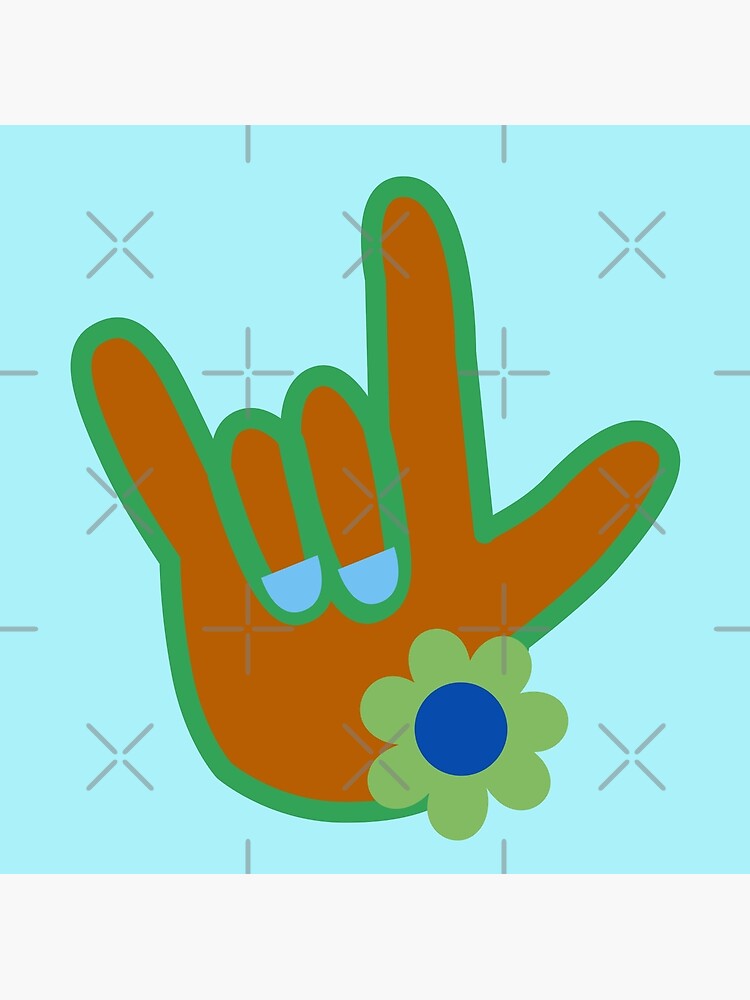 "LOVE Earth- American Sign Language Green Flower" Poster for Sale by ...