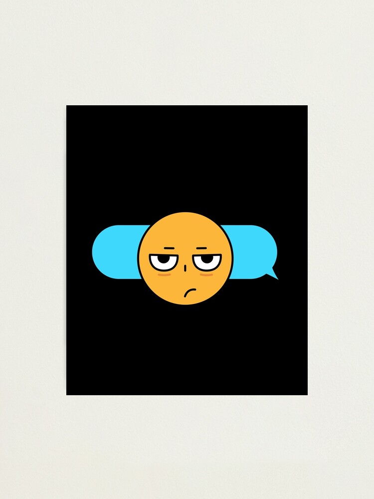 "Texting Emoji's / Emoji with Bored Unamused Face" Photographic Print ...