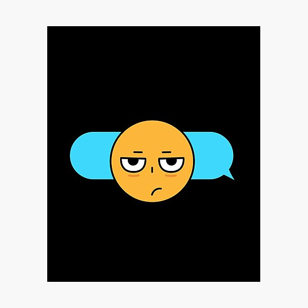 "Texting Emoji's / Emoji with Bored Unamused Face" Photographic Print ...