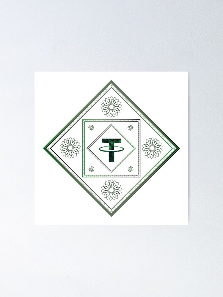 "USDT Tether crypto Coin Logo" Poster for Sale by Maxmoud93 | Redbubble