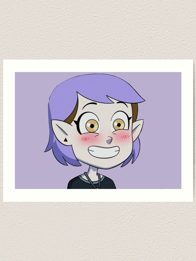 "happy blushing amity blight with new hair from the owl house season ...