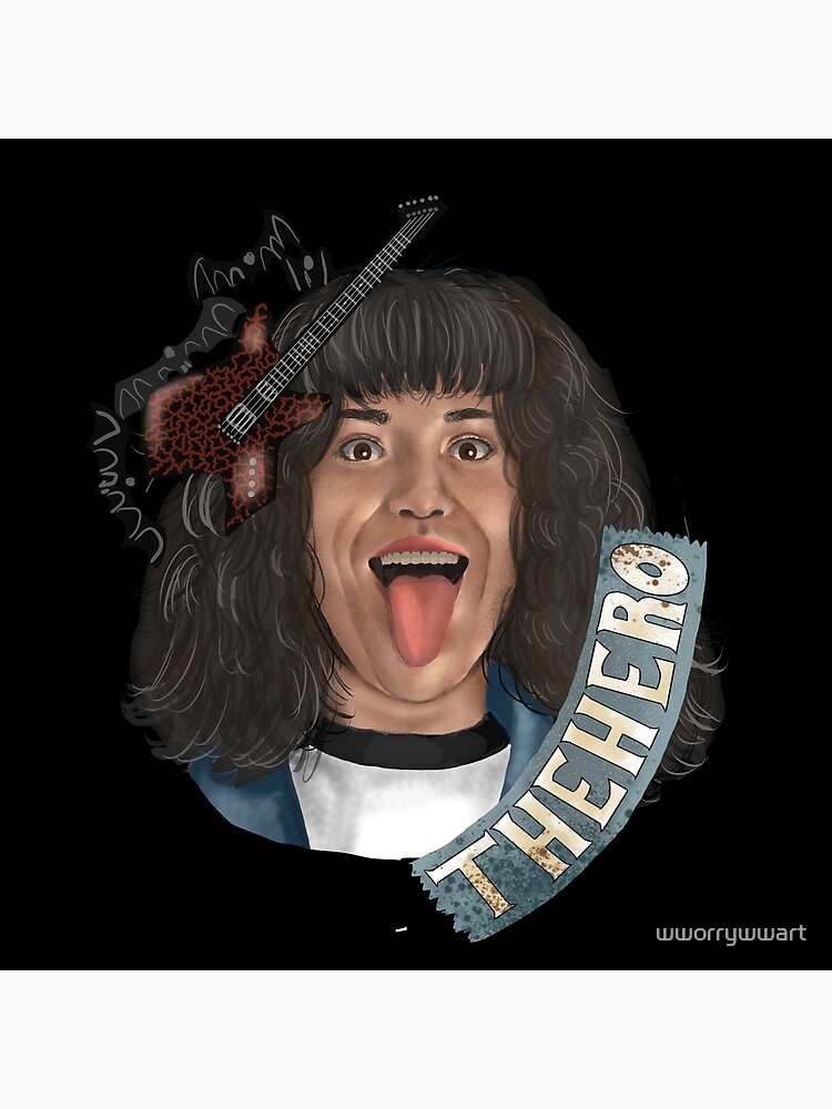"Eddie Munson Stranger Things Design" Canvas Print for Sale by ...