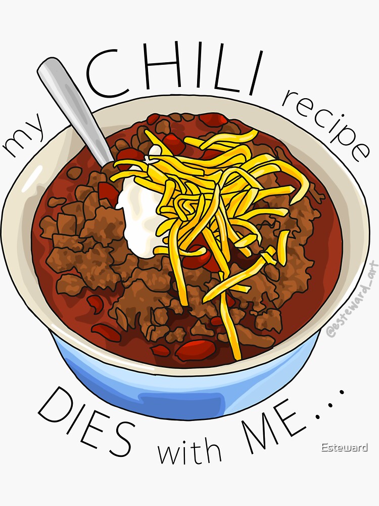 "chili" Sticker for Sale by Esteward | Redbubble