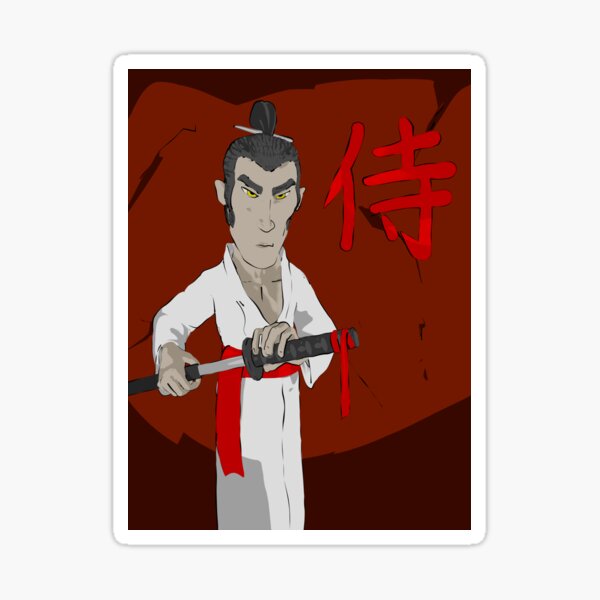 "The Samuri" Sticker for Sale by Richard Rabassa | Redbubble
