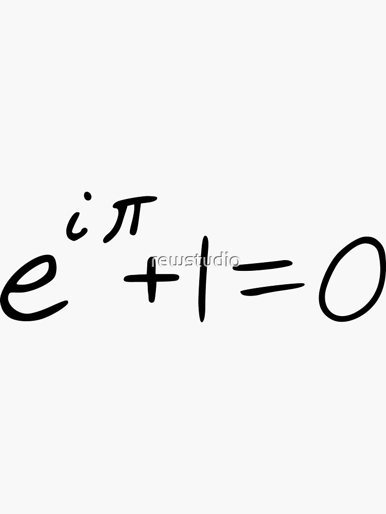 "Euler Identity" Sticker for Sale by rewstudio | Redbubble