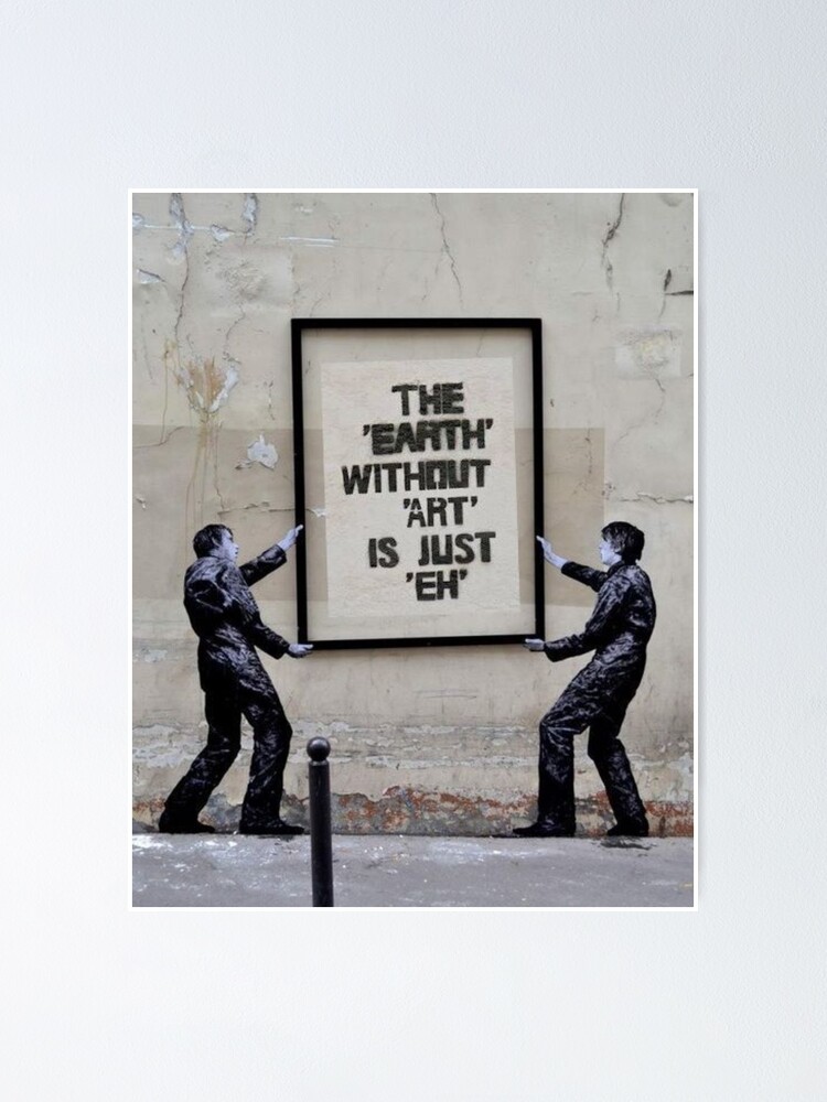 "Bansky street art " Poster for Sale by sranje | Redbubble