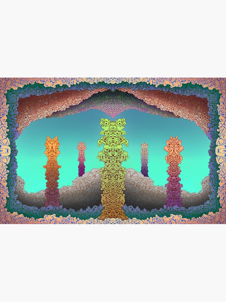 "Totems" Sticker for Sale by tmy-art | Redbubble
