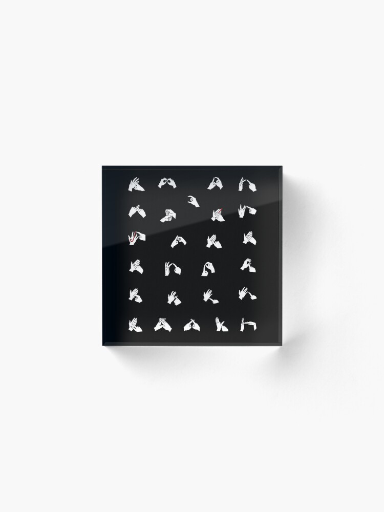 "BSL Auslan Alphabet Letters Stickers | British Sign Language (BSL ...