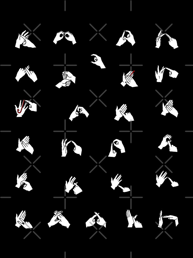 "BSL Auslan Alphabet Letters Stickers | British Sign Language (BSL ...