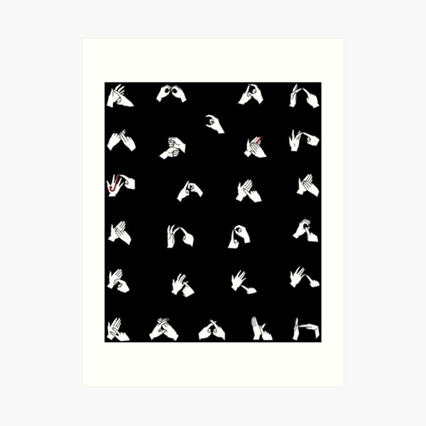 "BSL Auslan Alphabet Letters Stickers | British Sign Language (BSL ...