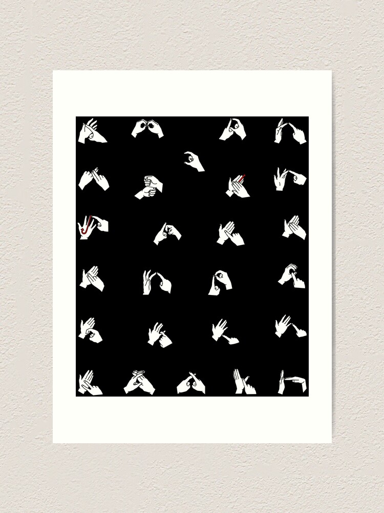 "BSL Auslan Alphabet Letters Stickers | British Sign Language (BSL ...