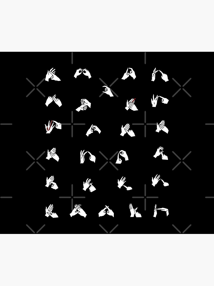 "BSL Auslan Alphabet Letters Stickers | British Sign Language (BSL ...