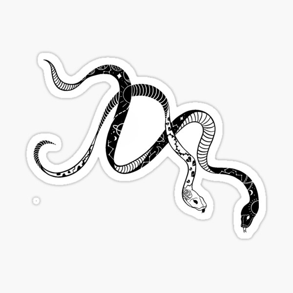 "Ying Yang Snakes" Sticker for Sale by Deja-Brew | Redbubble