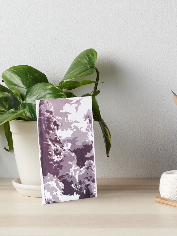 "Stormy Purple Cloud Illustration" Art Board Print for Sale by ...