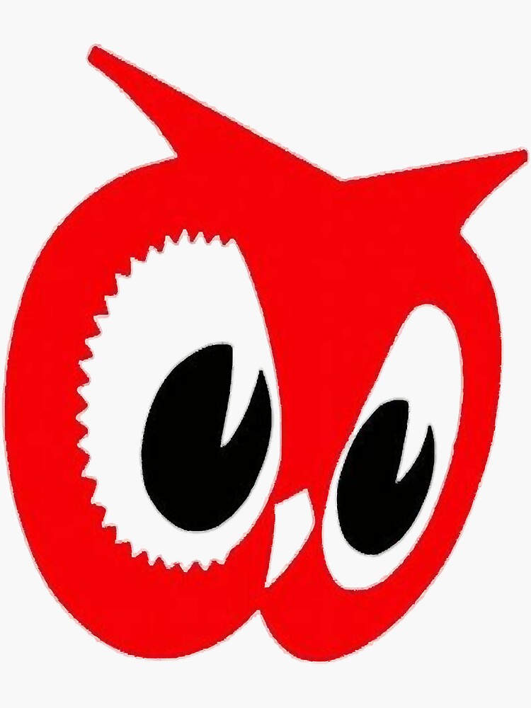 "Red owl logo" Sticker for Sale by Brian867 | Redbubble